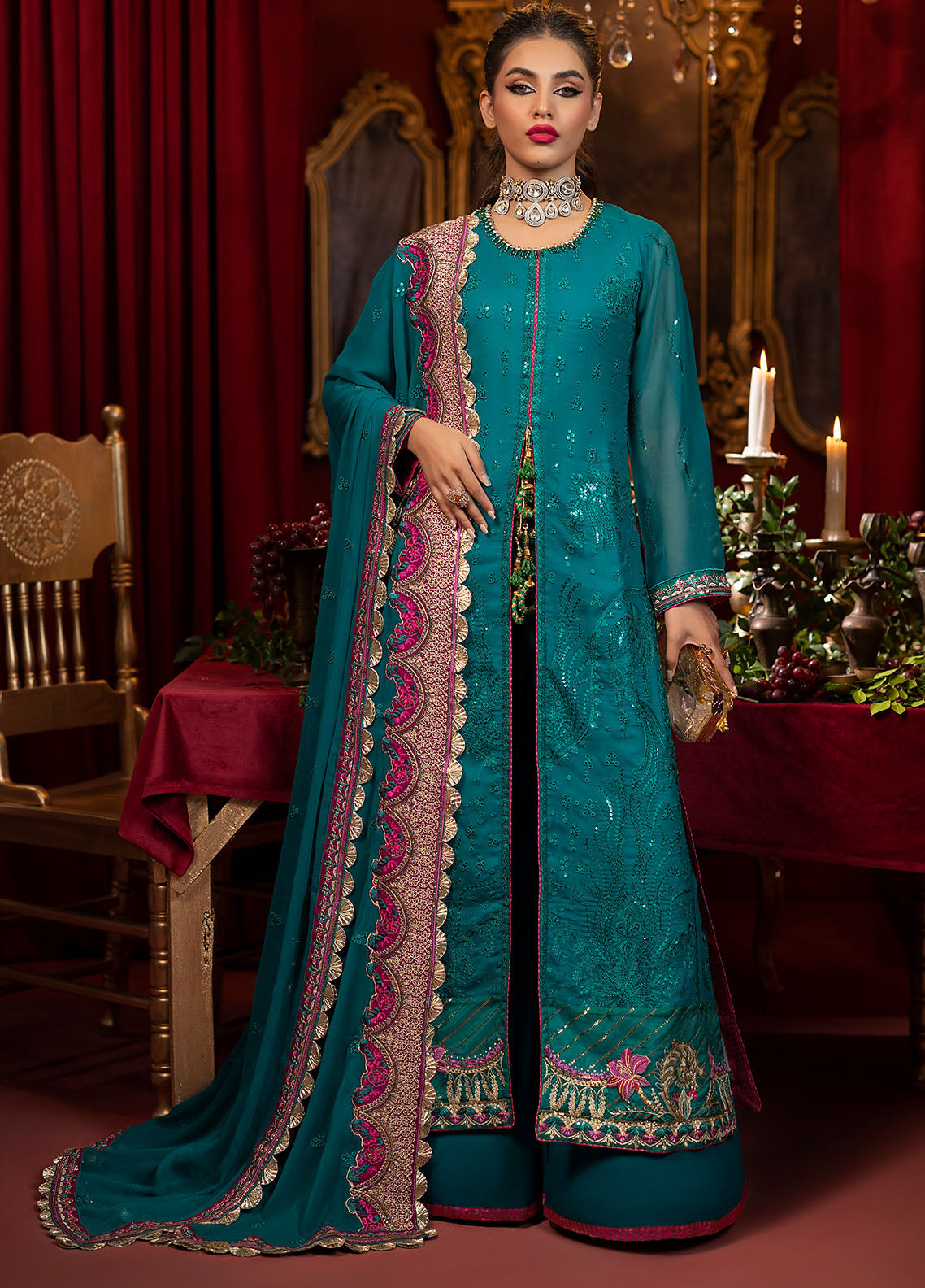 KD-1108 Jewel - Khawab Deeda | Unstitched | 4 Piece – Sahane Store